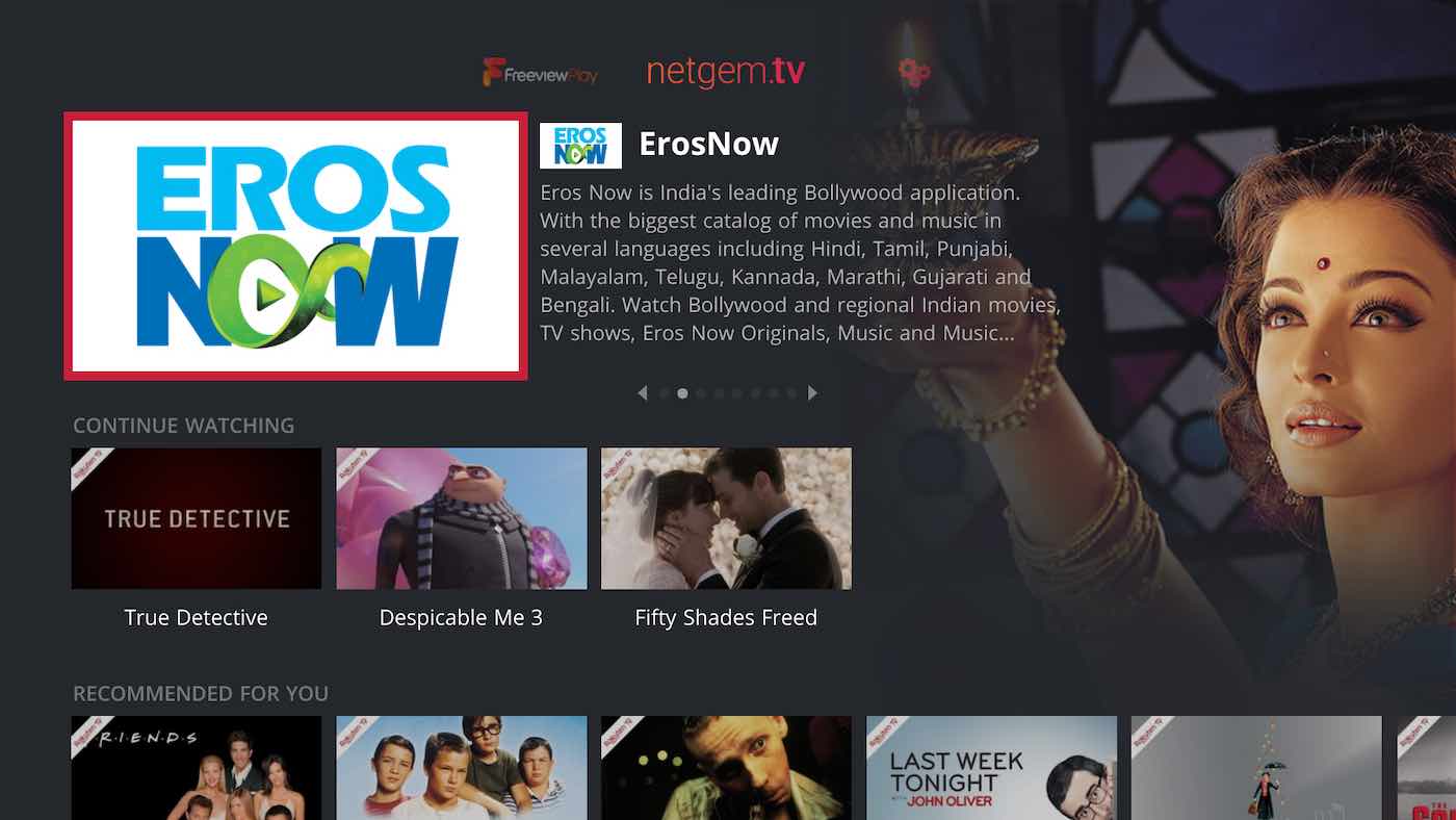 Eros is now available on netgem.tv set top boxes – SEENIT